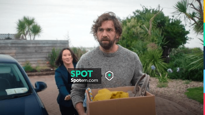 Gant Wool Nepps Crew Neck Sweater worn by Ian Reilly (Owen McDonnell ...