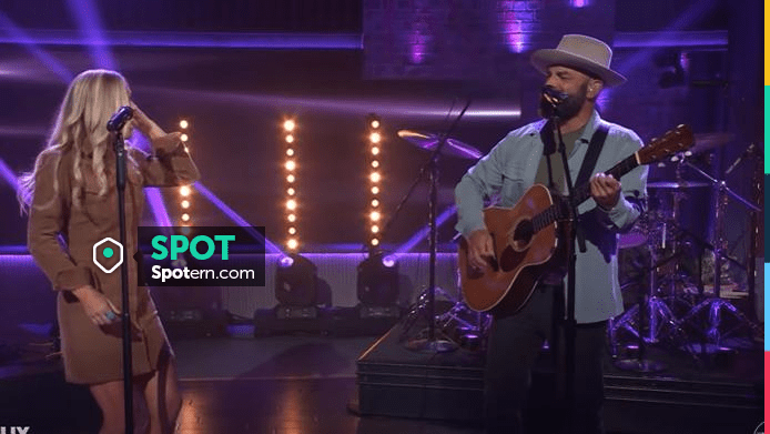 Faherty Softstetch Cord Michelle Shirt Dress worn by Ellie Holcomb as ...