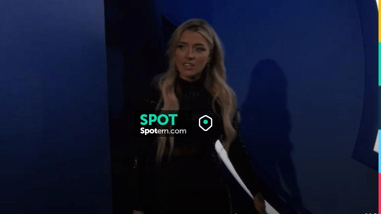 Fashion Nova Irreplaceable Metallic Mini Dress - Black/Copper worn by ...