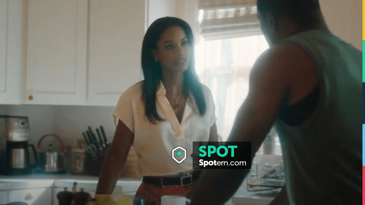 Vince Cap-Sleeve Silk Blouse worn by Cora Love (Caroline Harris) as seen in FBI: Most Wanted ...