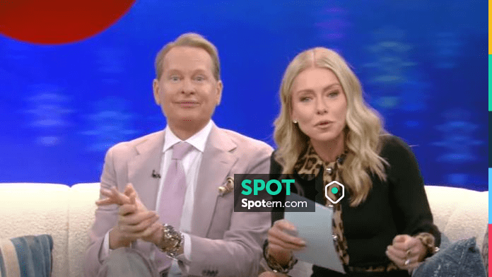 Dolce & Gabbana Leopard Trim Long Sleeve Sheath Dress worn by Kelly ...