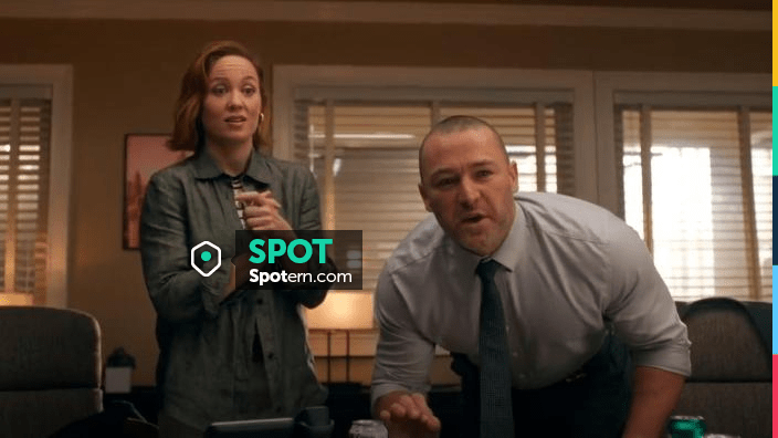 Rachel Comey Mensy Shirt Pepper Green worn by Angie Polaski (Erika ...