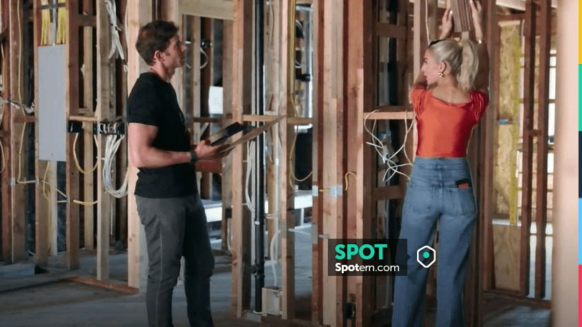 Frame Le Hardy High-Rise Wide-Leg Jeans worn by Heather Rae El Moussa ...