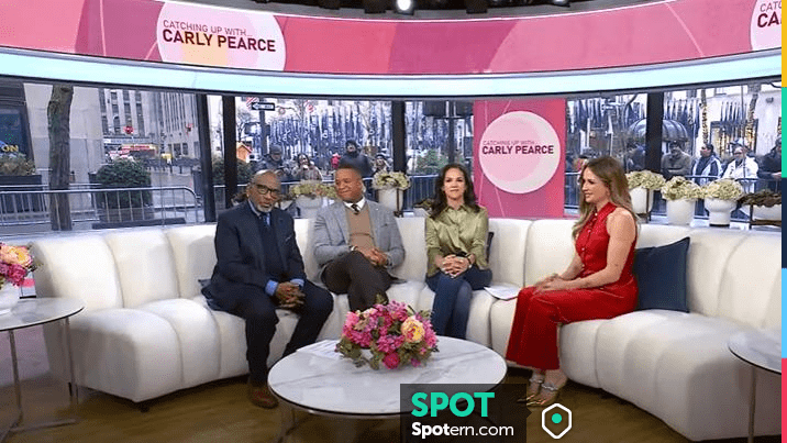 Jimmy Choo Bing Leather Mules worn by Carly Pearce as seen in Today on ...