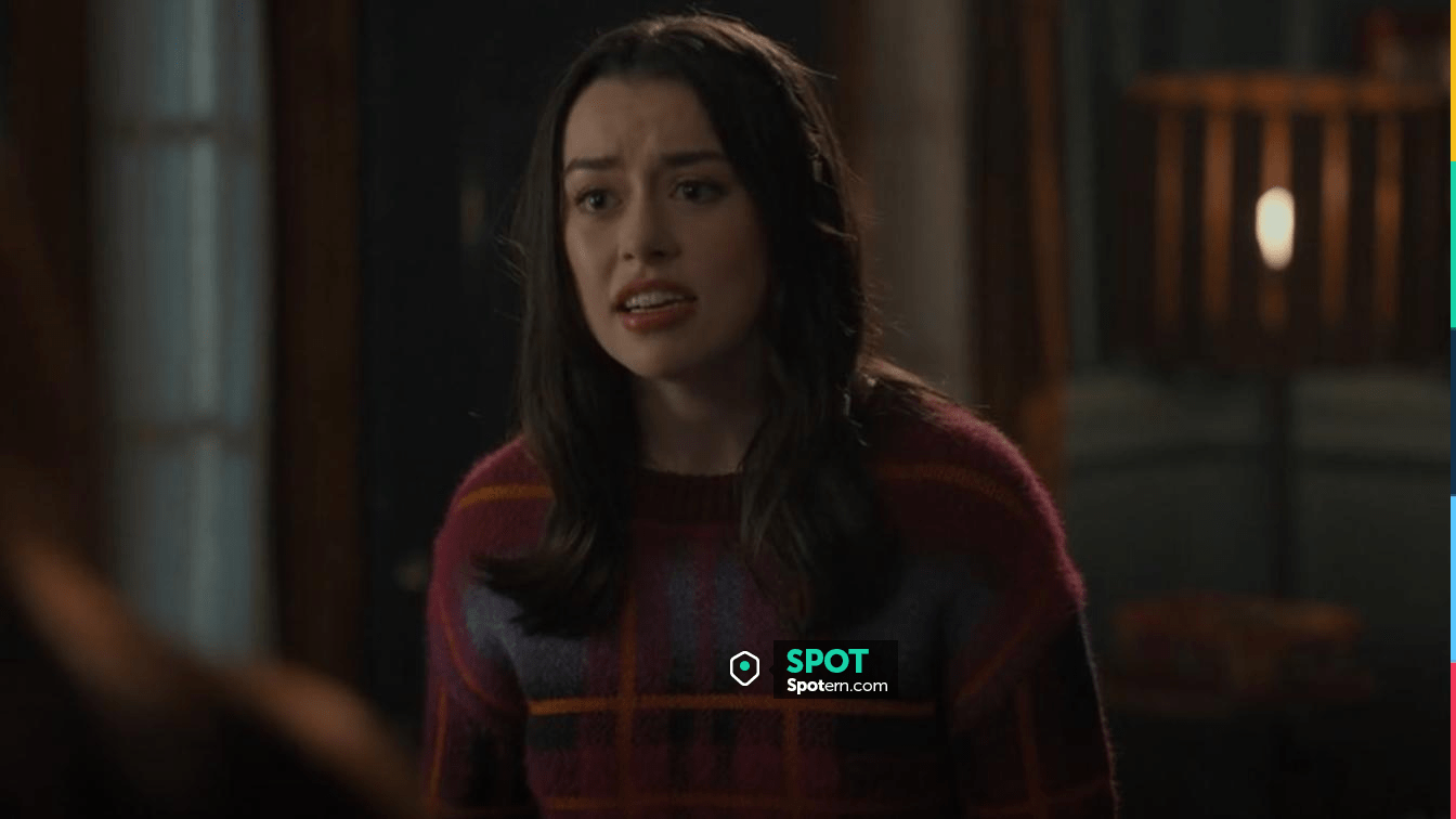 Anthropologie Maeve Long-Sleeve Eyelash Sweater worn by Annie Sullivan ...