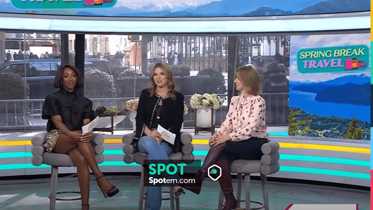 Stuart Weitzman City Over-the-Knee Boot worn by Samantha Brown as seen ...