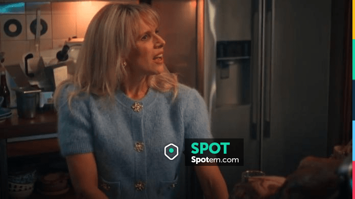 Self-Portrait Flower-Buttons Cardigan worn by Amanda (Lucy Punch) as ...