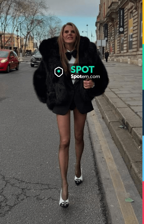 Alexandre Vauthier Faux Fur Hooded Short Jacket worn by Anna Dello ...