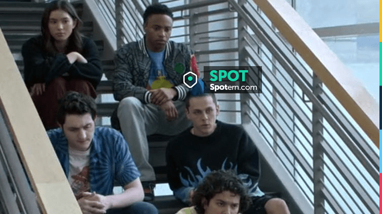 Zumiez Killer Acid Tangled Web Grey Varsity Jacket worn by Kenny Payne ...