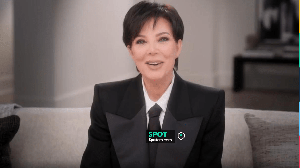 Saint Laurent Blazer worn by Kris Jenner as seen in The Kardashians ...