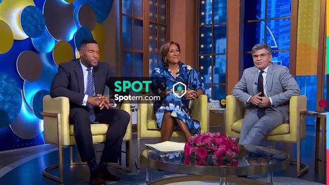 Donna Karan New York Belted Shantung Midi Shirtdress worn by Robin ...