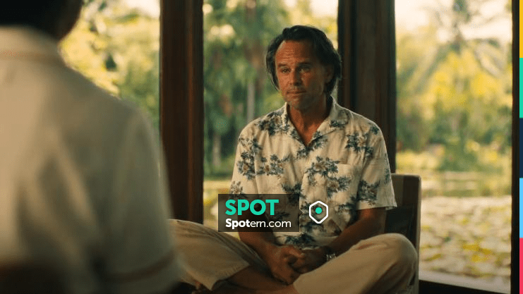 Eleventy Floral Bowling Shirt worn by Rick Hatchett (Walton Goggins) as ...