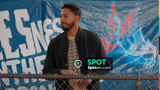 Hugo Boss Houndstooth Check Sweater In Cotton worn by Jordan Baker ...