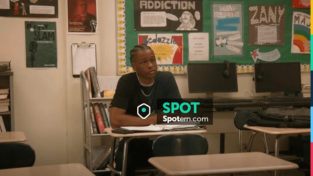 Karl Lagerfeld Paris Colorblock Pima Cotton Tee worn by Khalil Edwards ...