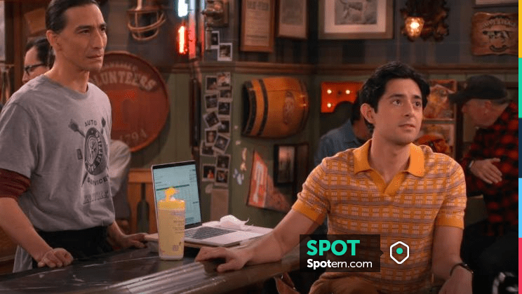 Express Striped Polo Sweater worn by Steve (Pablo Castelblanco) as seen ...