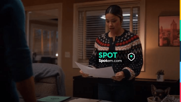 The Great Ice Rink Cardigan worn by Marion Alba (Gina Rodriguez) as ...
