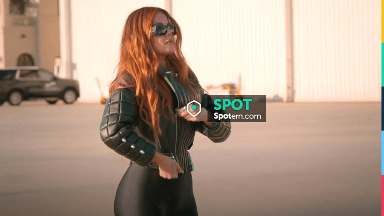 Thierry Mugler Hiver Buick Sculptural Chrome Grille Leather Moto Jacket worn by Khloé Kardashian ...