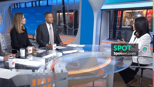 Veronica Beard Miller Stripe Wool Blend Dickey Jacket worn by Laura ...