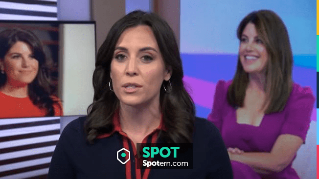 Boden Victoria Knitted Shirt Dress worn by Hallie Jackson as seen in ...