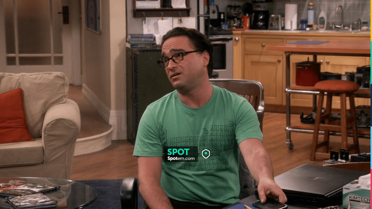 Questionable Periodic Table of Elements T-shirt worn by Leonard ...