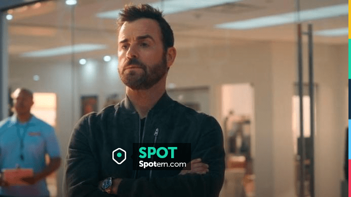 Allsaints Kemble Suede Bomber Jacket worn by Cam Gordon (Justin Theroux ...