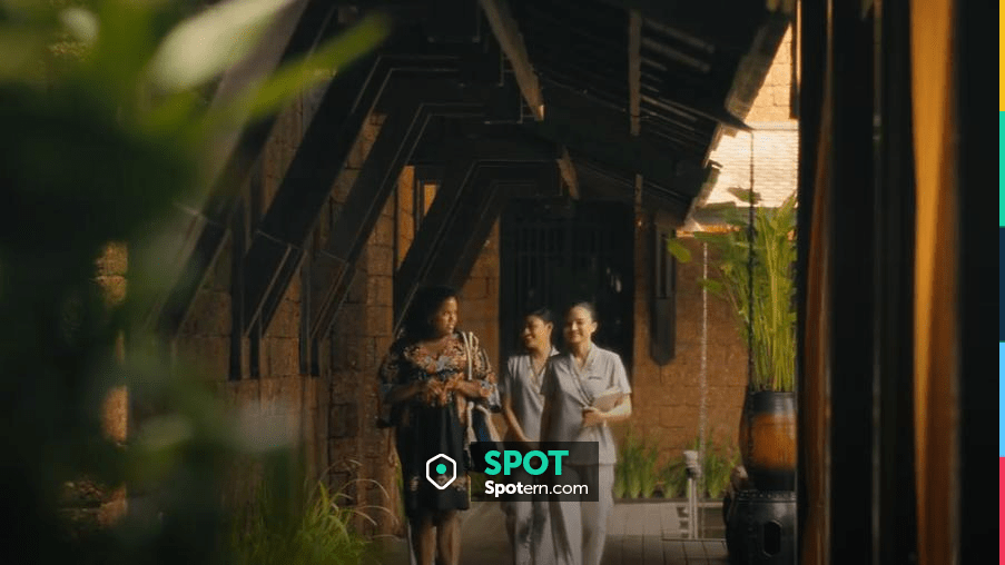 Johnny Was Black Royal Easy Cotton & Silk Cover-Up Dress worn by ...