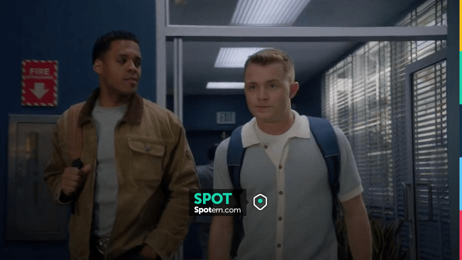 Cotton On Knit Polo Shirt worn by Seth Ridley (Patrick Keleher) as seen ...