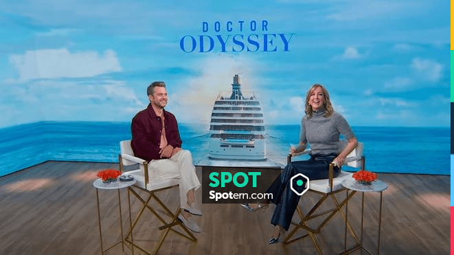 Ramy Brook Bella Croc-Embossed Faux Leather Wide-Leg Pants worn by Lara ...