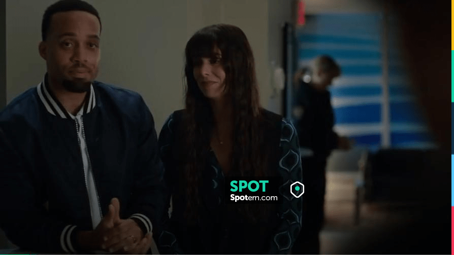 Zara Tailored Printed 70s Blouse worn by Coroner Olive (Manuela Sosa) as seen in Wild Cards ...