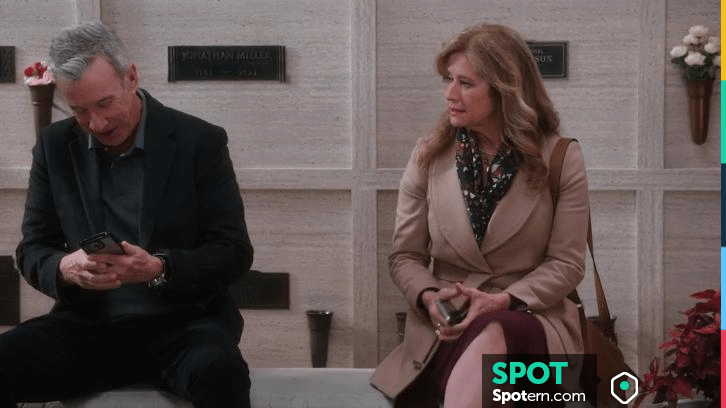 Allsaints Half Moon Leather Crossbody Bag worn by Charlotte (Nancy ...