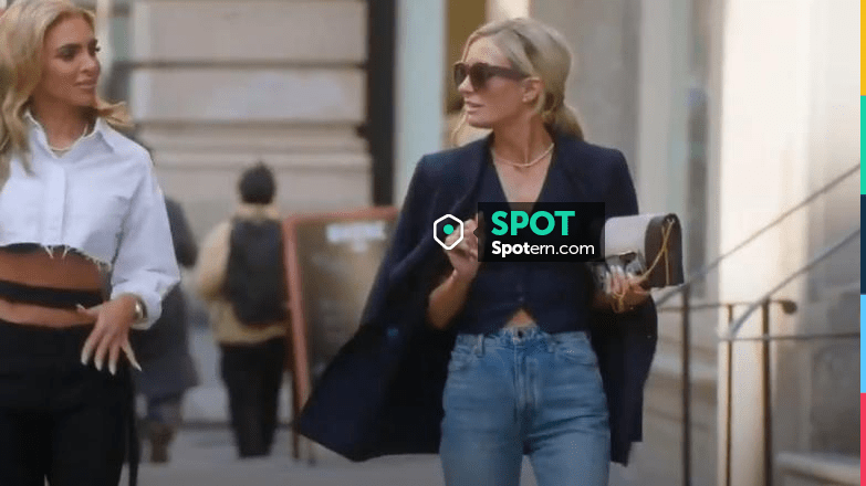 Favorite Daughter The Suits You Chalk Stripe Blazer worn by Taylor ...