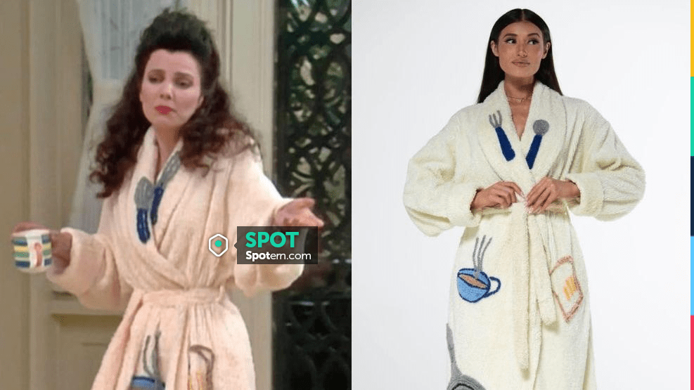 Breakfast Robe of Fran Fine (Fran Drescher) in The Nanny (S01E05) | Spotern