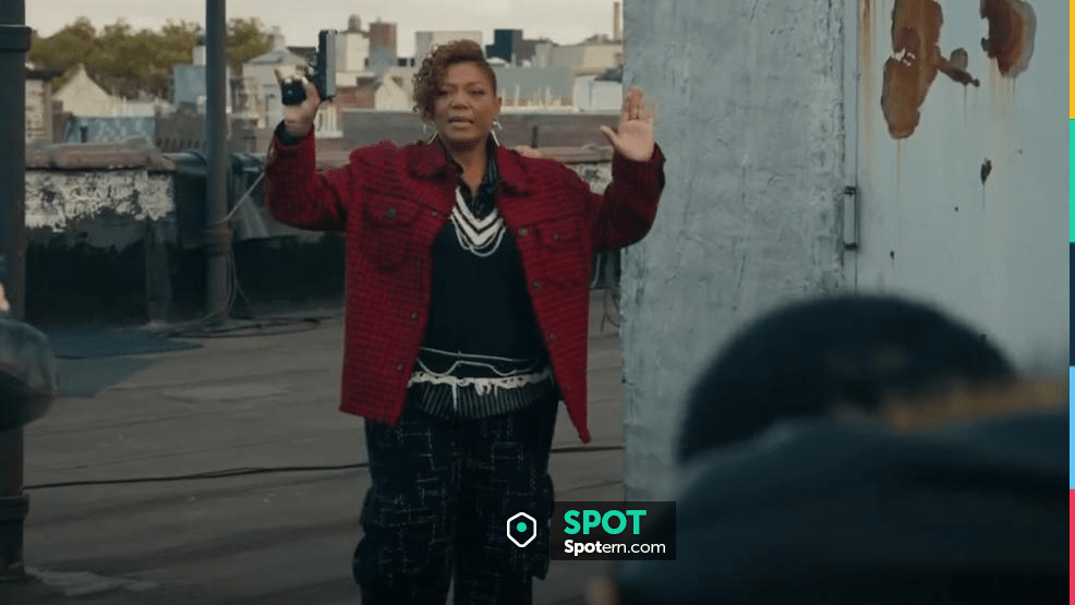 Amiri Black Fleck Tweed Cargo Pants worn by Robyn McCall (Queen Latifah ...