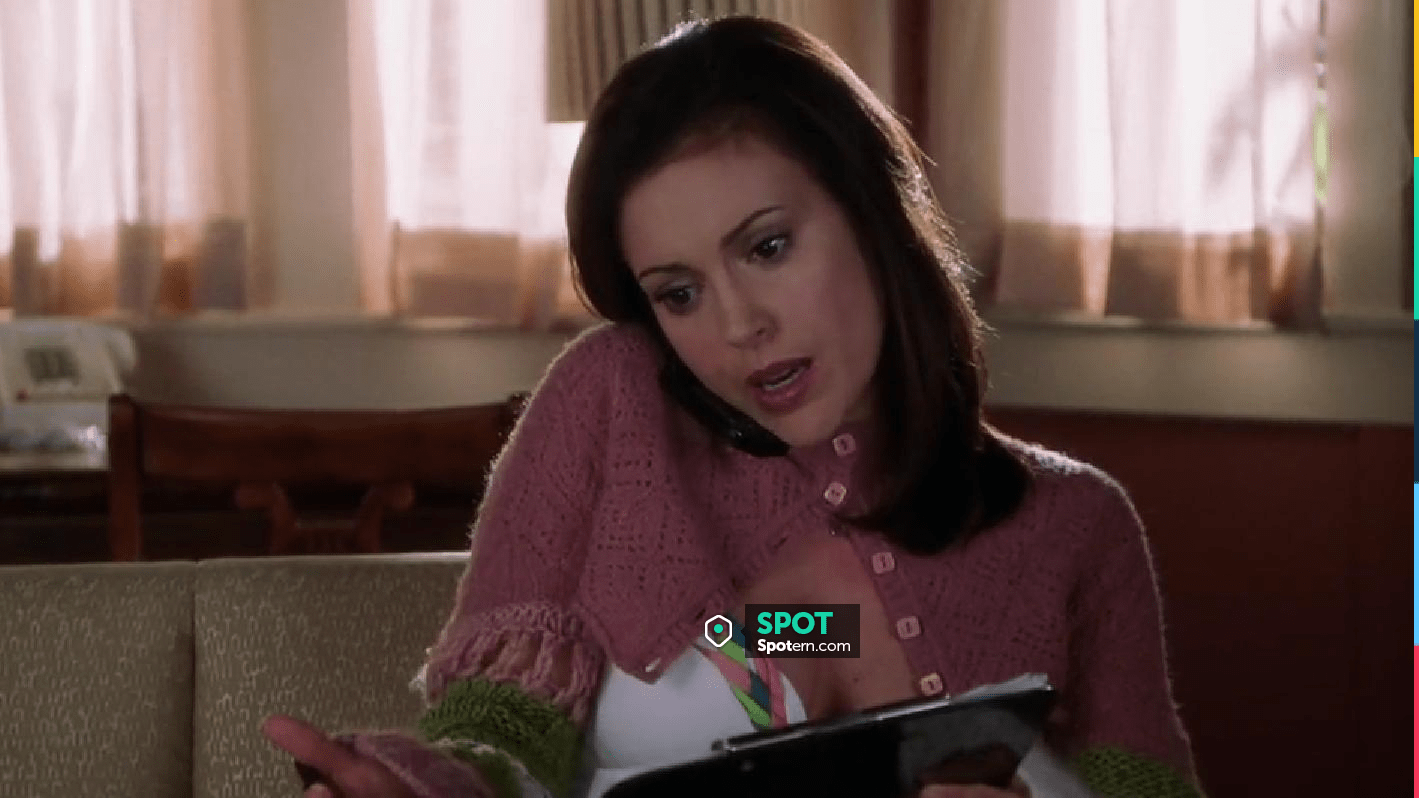 Outfits of Charmed TV series: Alyssa Milano wears Knit Top to play ...