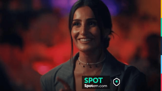 Papaya Petite Grey Pinstripe Blazer worn by Zeyno Taylan as seen in ...