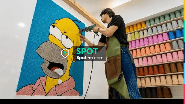 Simpson rugs in 48 Hours! Process of making $1000 Carpet. Rug Tufting ...