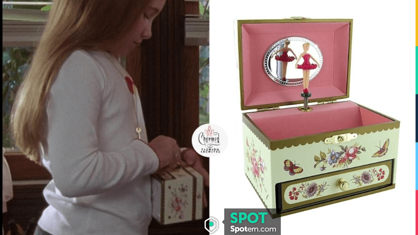 Trousselier musical jewellery box made of wood covered with decorated ...