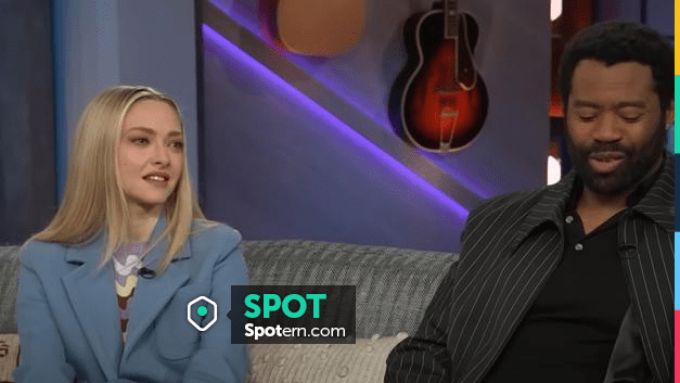 Versace Scuba Wool Double Breasted Blazer worn by Amanda Seyfried as ...
