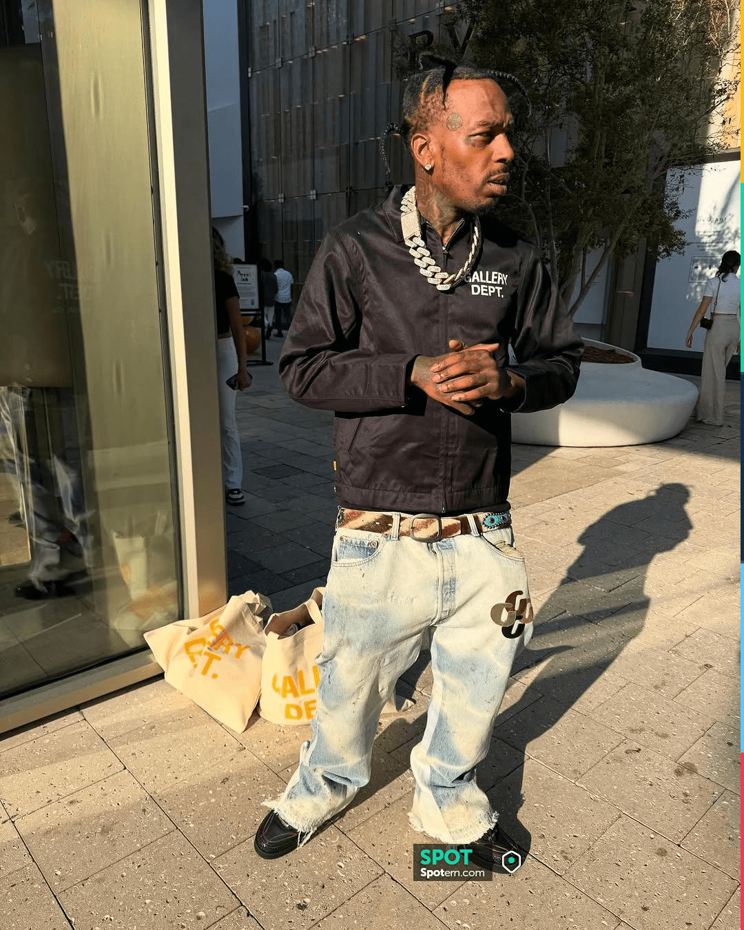 Louis Vuitton Black & Rainbow Gradient 'LV Skate' Sneakers worn by ...