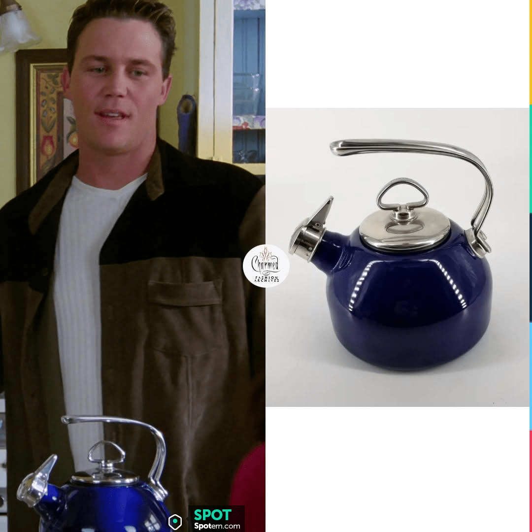 Chantal 1.8qt Colbalt Blue Enamel whistling kettle as seen on Charmed ...
