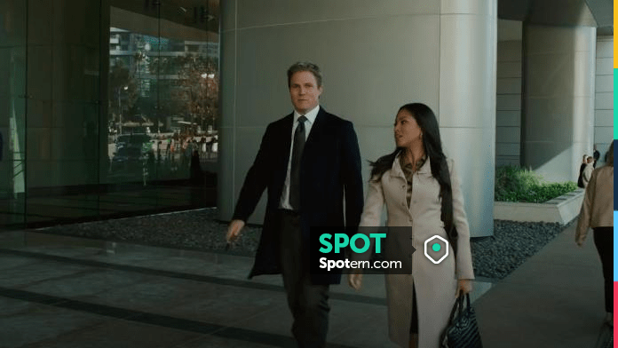 Courrèges Buckle Twill Long Coat worn by Erica Rollins (Lex Scott Davis ...