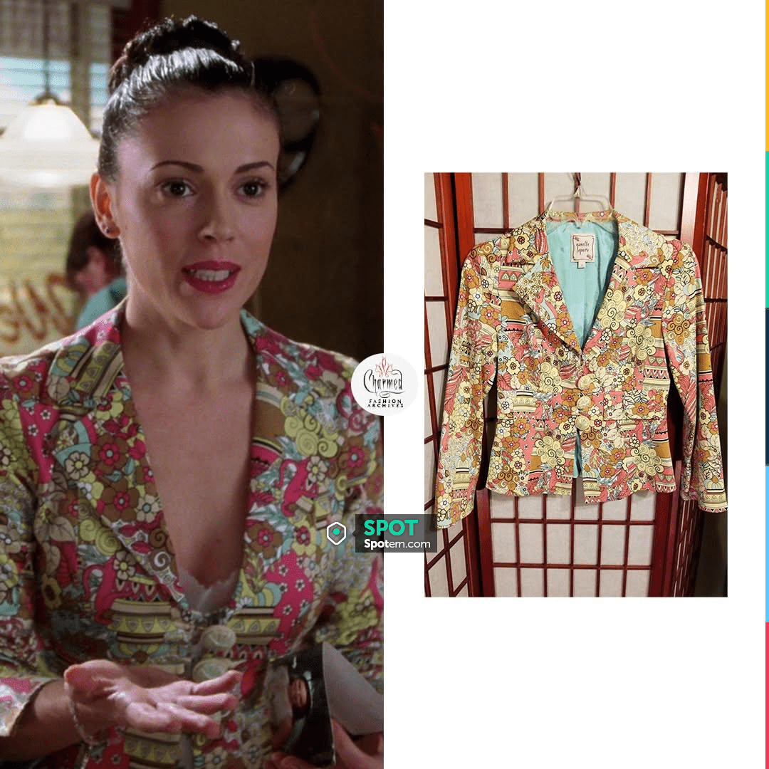 90’s Nanette Lepore Jungle Pink Print Floral Blazer in Charmed (S07E16 ...