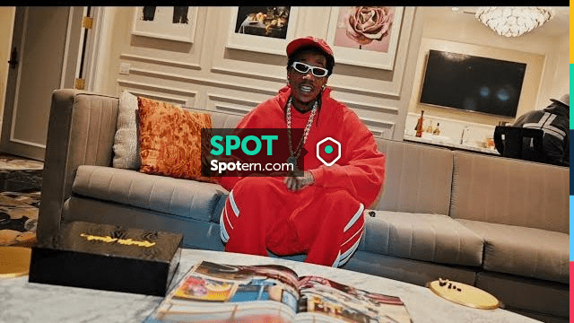 Vetements Red 'A Little Bit Dramatic' Hoodie worn by Wiz Khalifa in Wiz ...