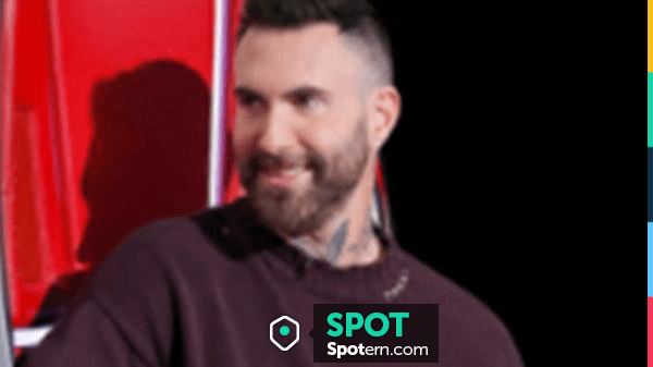 The Voice S27 Adam Levine Burgundy Crewneck Sweater | Spotern