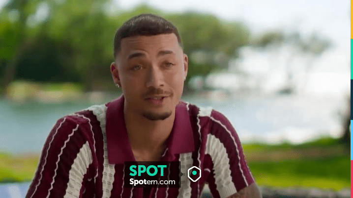 Pacsun Crochet Shirt worn by Quentin Lawrence as seen in Temptation Island | Spotern