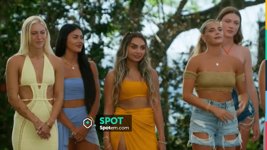 Michael Costella Isla Skort worn by Alex Zamora as seen in Temptation ...