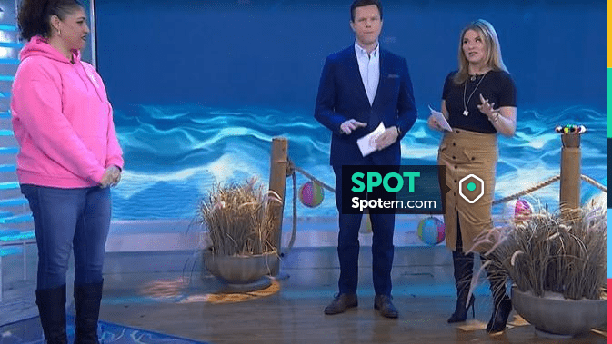 Veronica Beard Barrie Corduroy Midi Skirt worn by Jenna Bush Hager as ...
