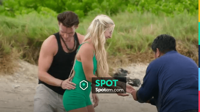 Garage Maia Romper worn by Kay Carlson as seen in Temptation Island ...