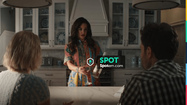 Farm Rio Mixed Print Color Block Belted Romper worn by Birdie (Melissa ...