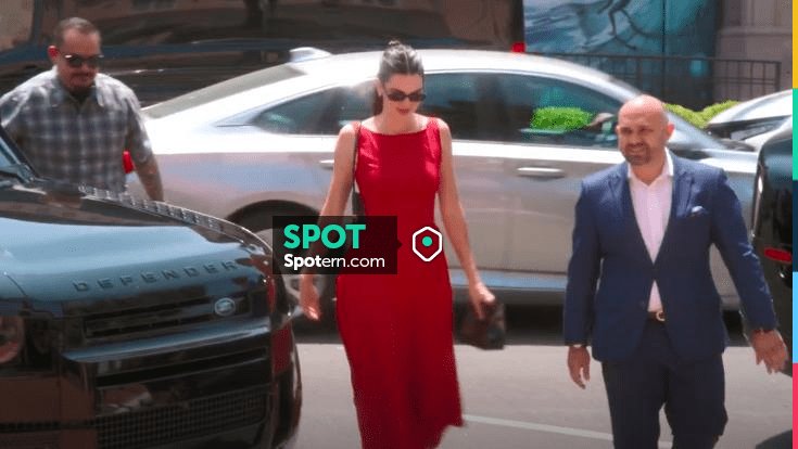 Helsa Stretch Cotton Sateen Dress Worn By Kendall Jenner As Seen In The 4235